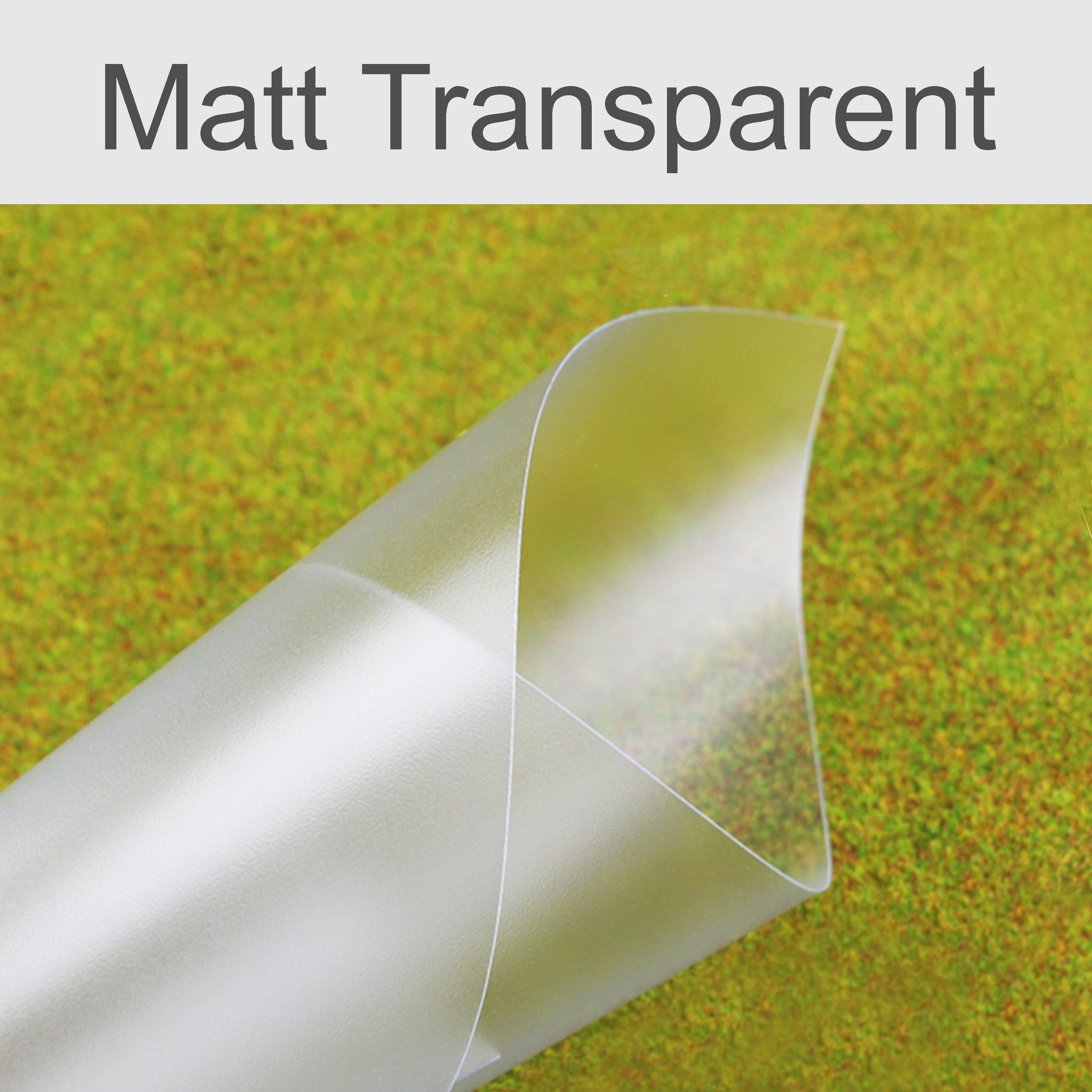 Matt Transparent PVC sheet – DDD Material Supply